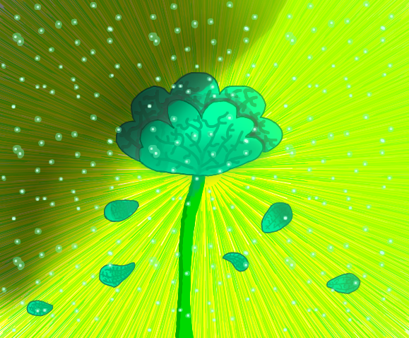 the glow flower - ibisPaint