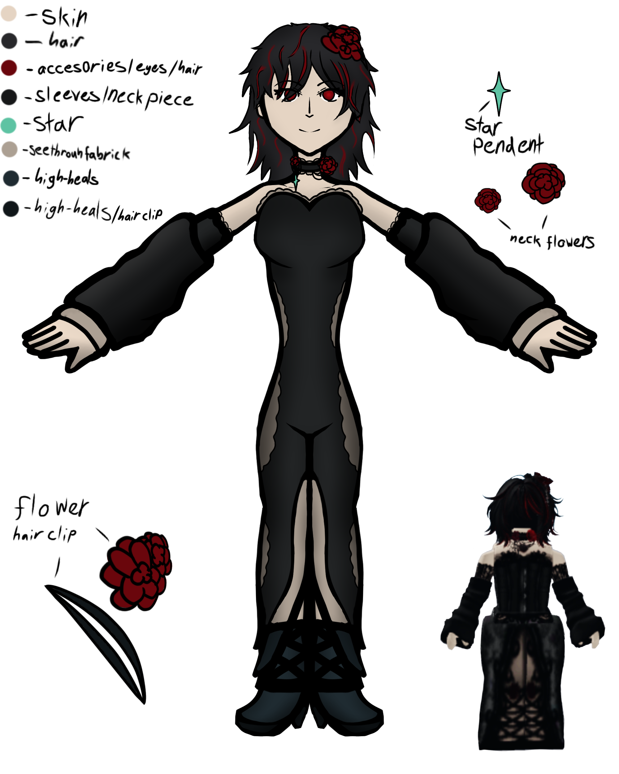 Reference sheet (Evelyn) - ibisPaint