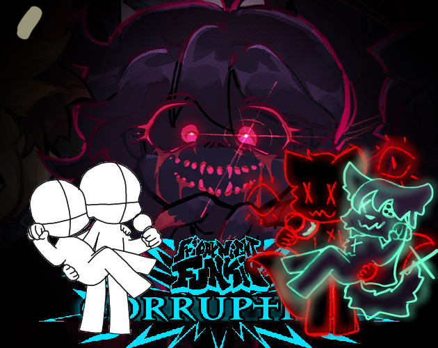 Corrupted fnf collab - ibisPaint