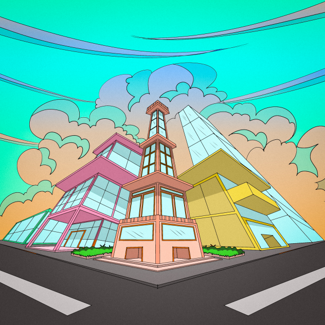 city buildings (colored) - ibisPaint