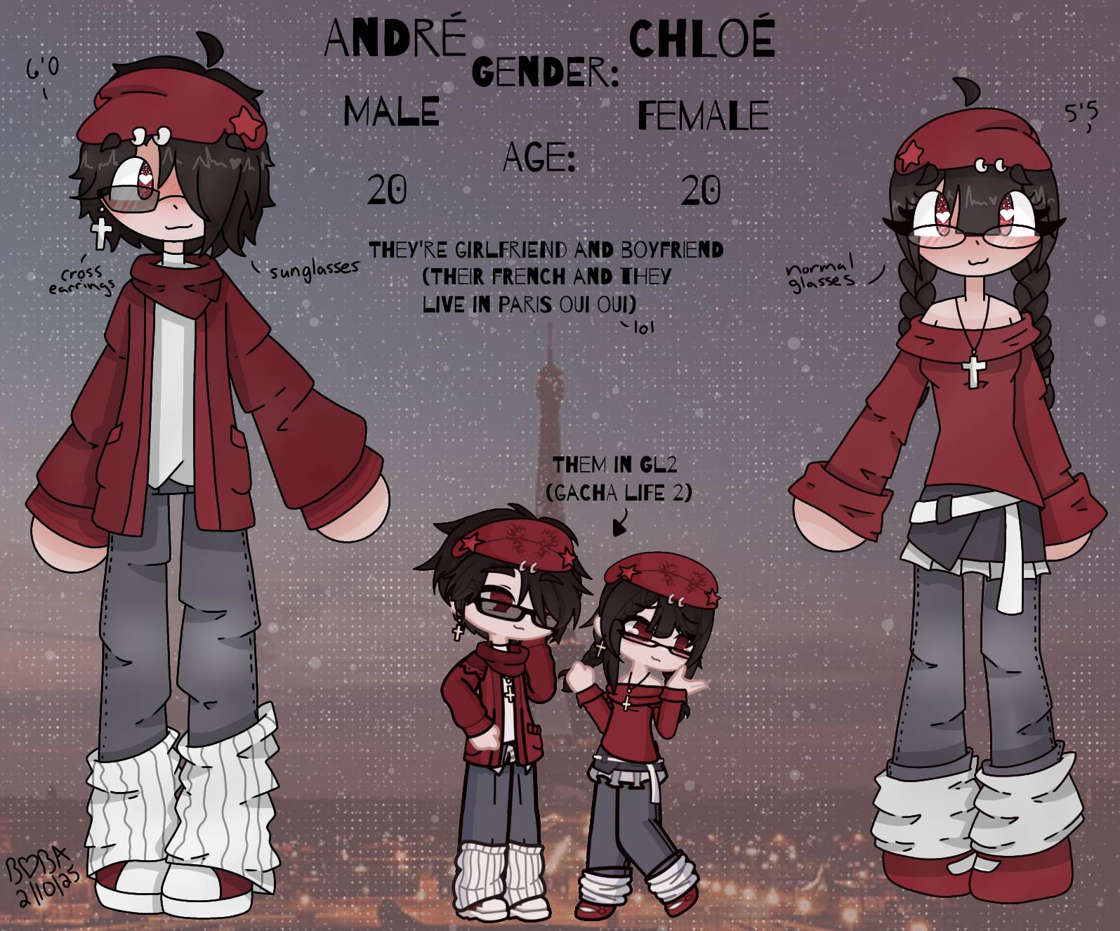 ~{André and Chloé}~ (New oc's 30 and 31) - ibisPaint