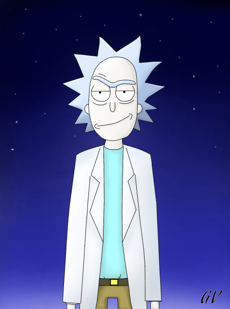Rick Sanchez; Rick and Morty - ibisPaint