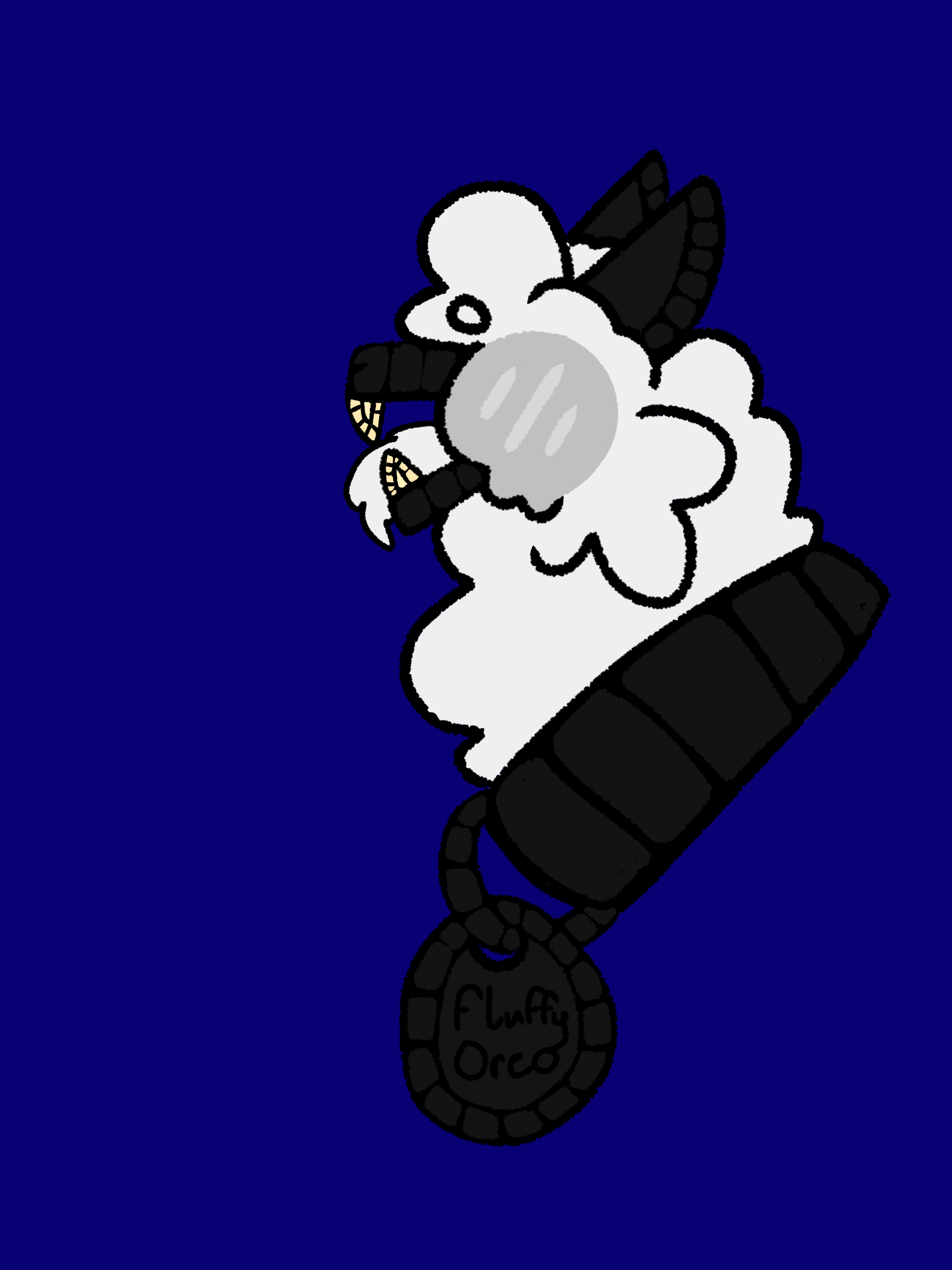 Fluffy Oreo dog - ibisPaint