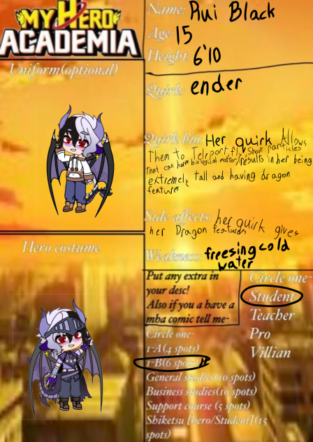 oc for mha sunsets - ibisPaint