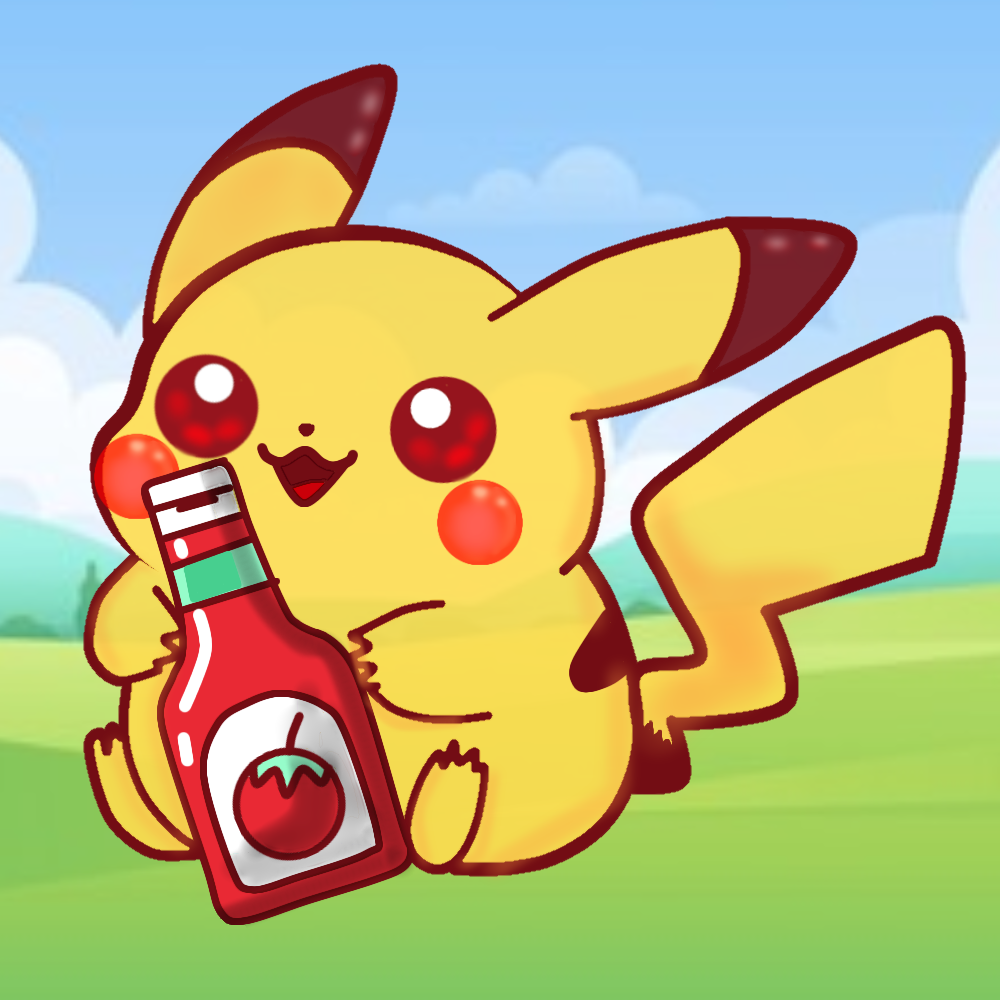 Pikachu adicto al ketchup - ibisPaint