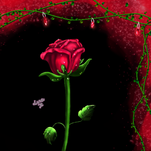 Mystic Red Rose - ibisPaint