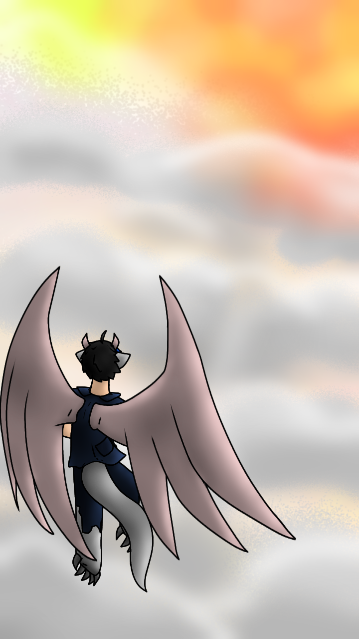 Up above the clouds... - ibisPaint