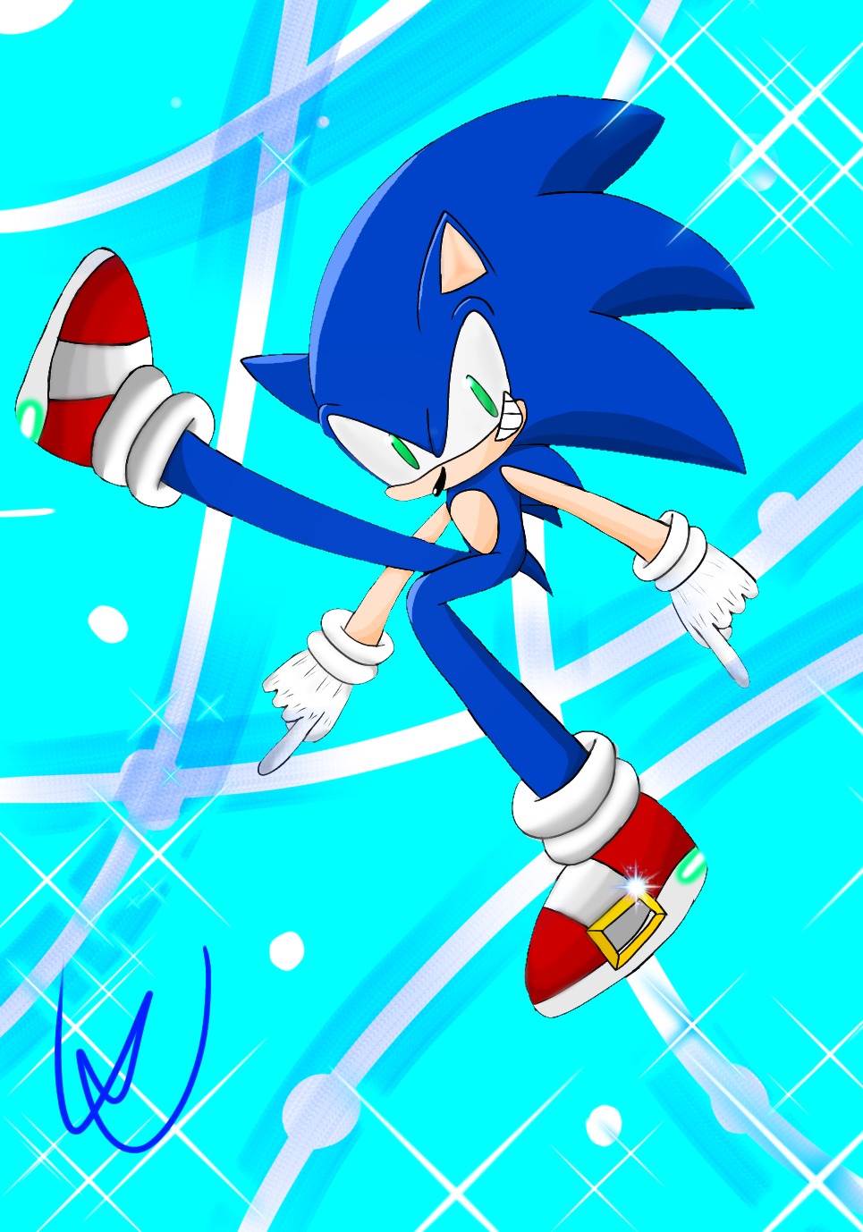 sonic the hedgehog - ibisPaint