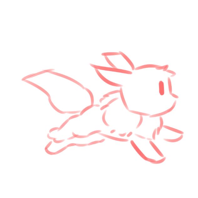 Eevee running!! - ibisPaint