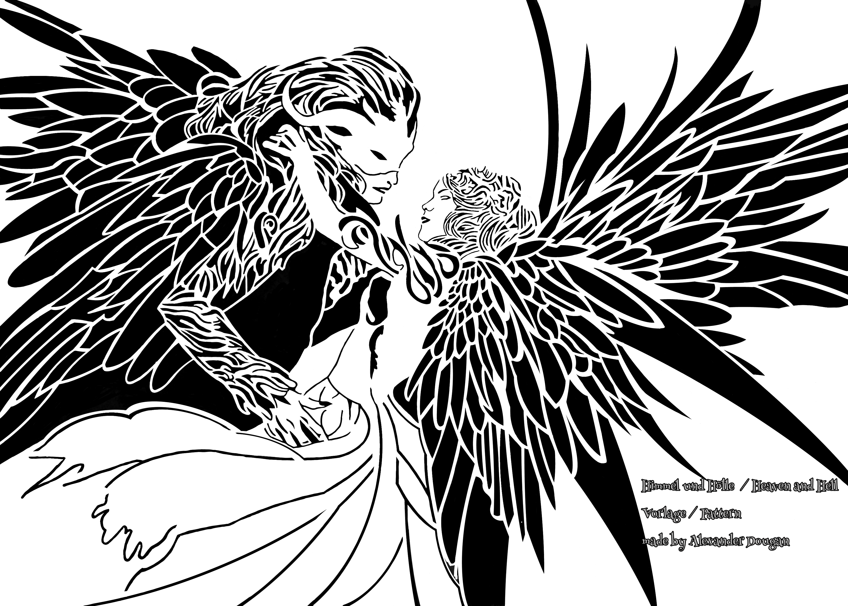 Himmel und Hölle-Heaven and Hell. - ibisPaint