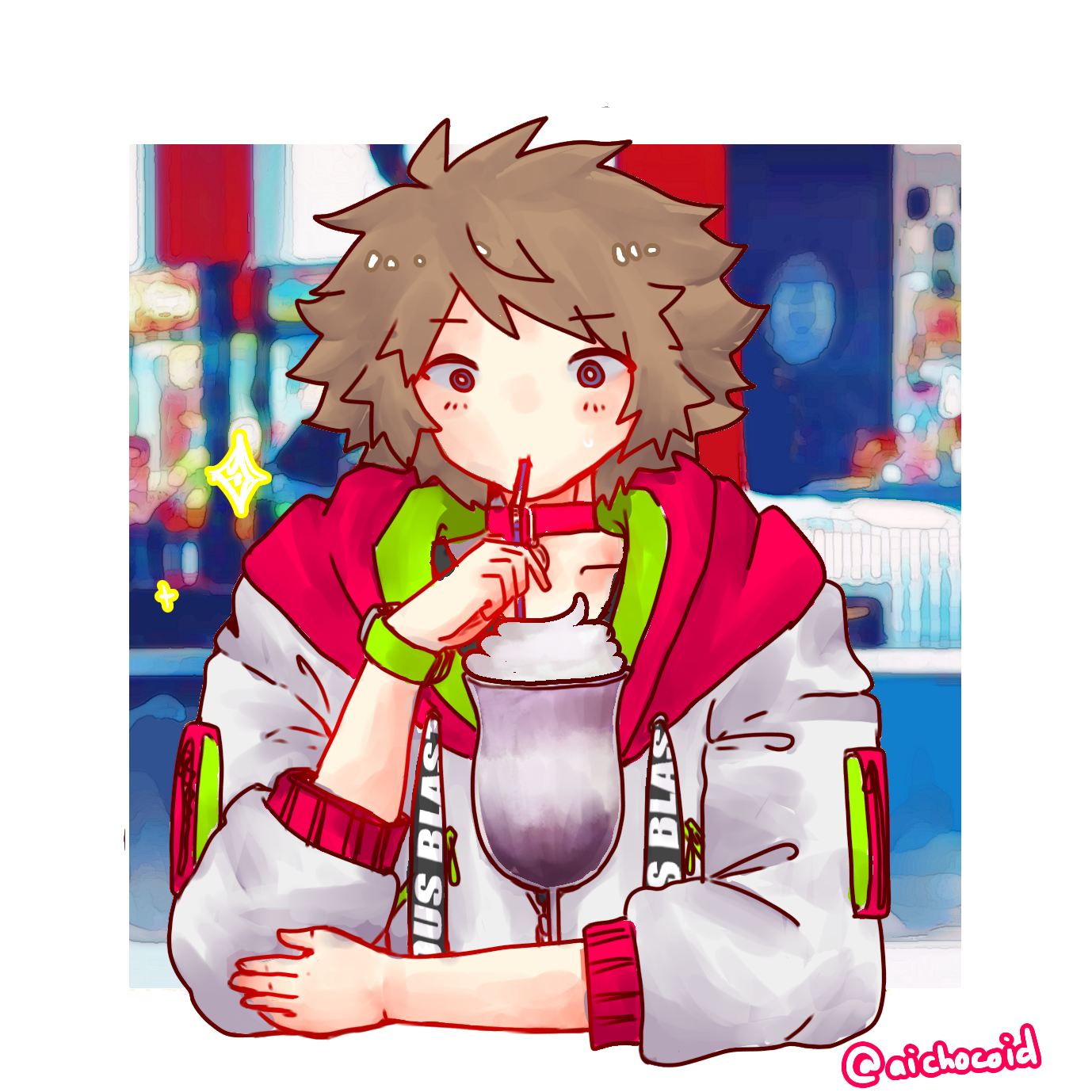 Grape soda Float - ibisPaint