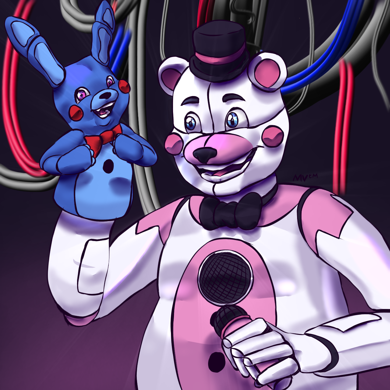 Funtime Freddy (& bon bon) - ibisPaint