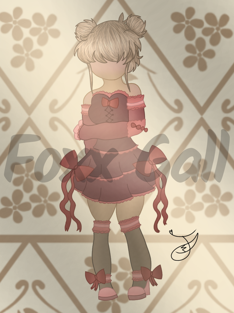 Rh set concept, Miss Velvet ribbon - ibisPaint