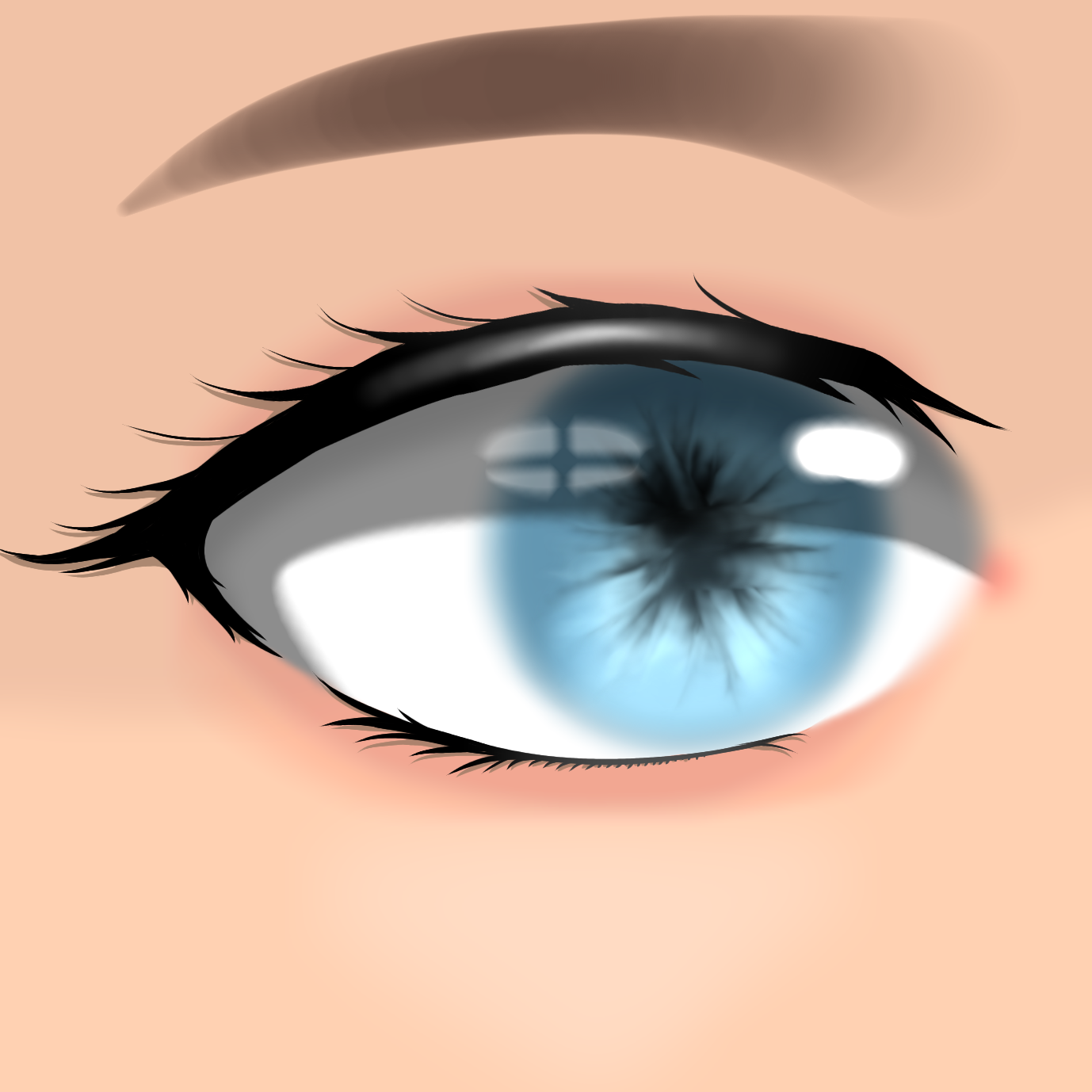 When i try to make a realistic eye.... - ibisPaint
