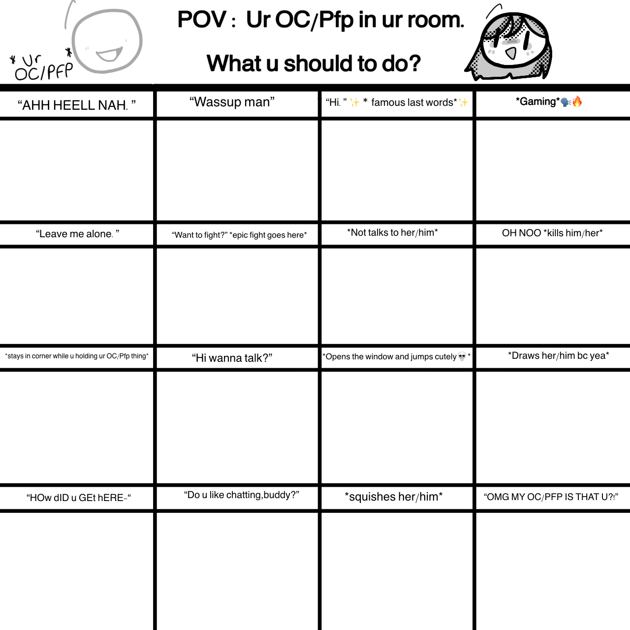 Ur OC or PFP in ur room collab - ibisPaint