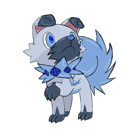 rockruff ice speedpaint fanart pokemon - ibisPaint