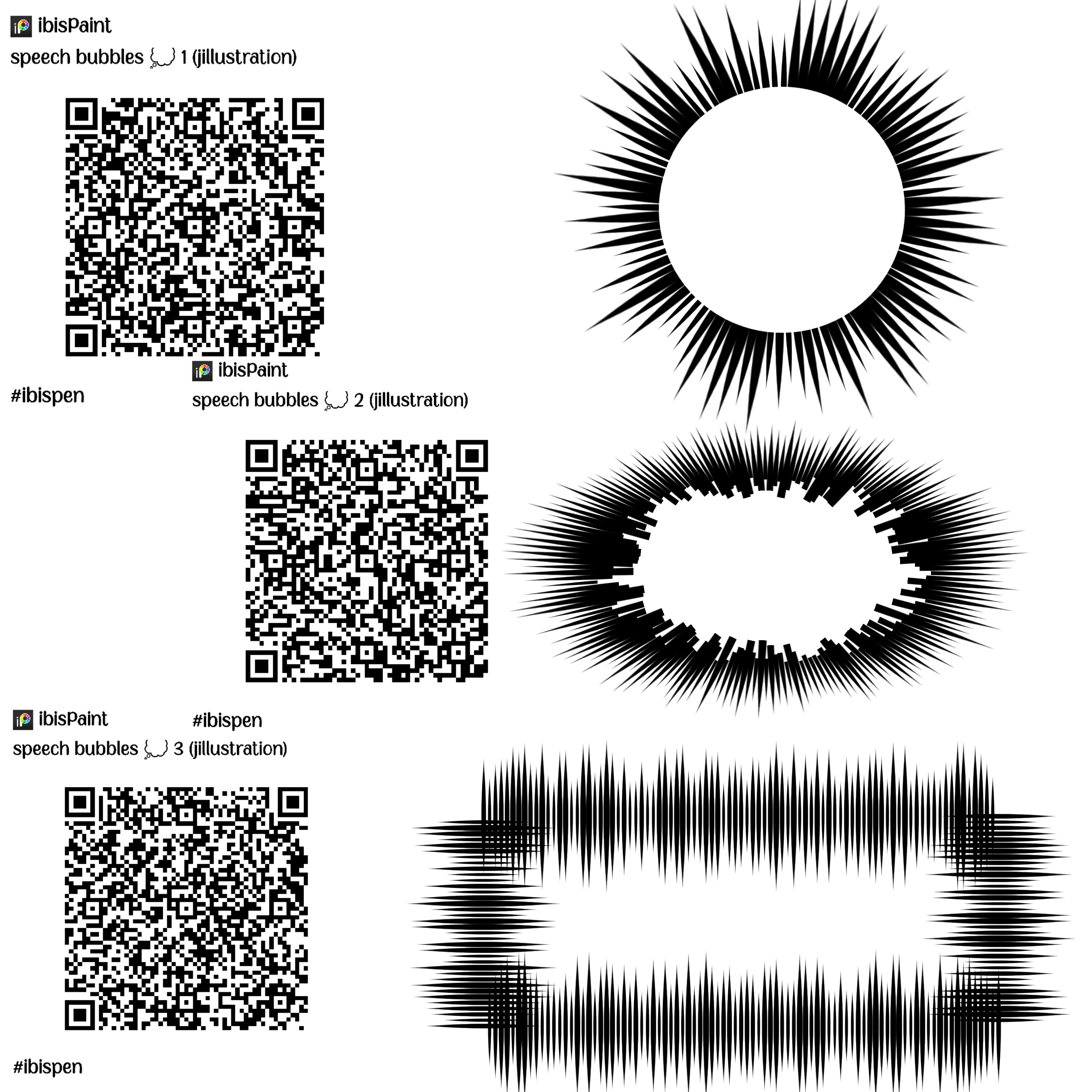 Speech bubbles 💭 Set - ibisPaint