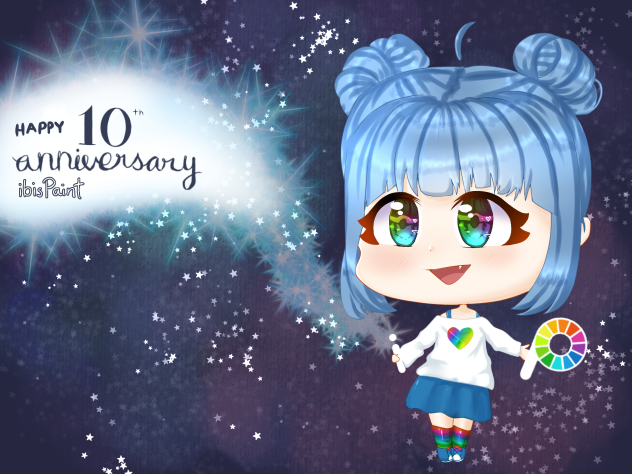 Happy (late) 10th anniversary ibis! - ibisPaint