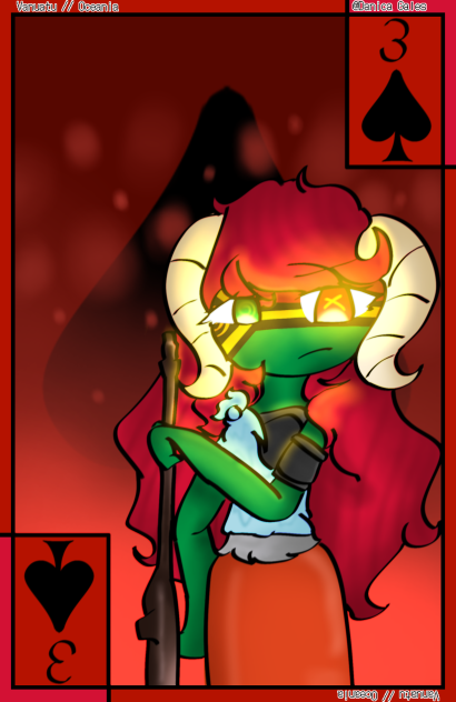 3 of Spades - Vanuatu - Oceania - ibisPaint