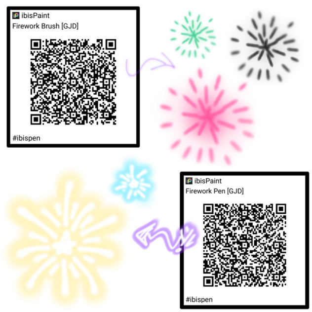 Firework Pen + Brush - ibisPaint