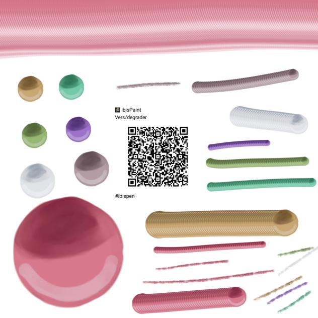 pearl, Worm, dégradé - ibisPaint