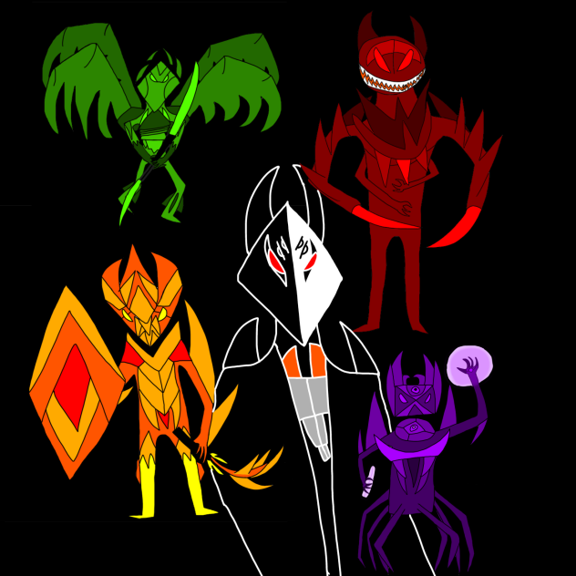 Elemental Protectors of worlds - ibisPaint