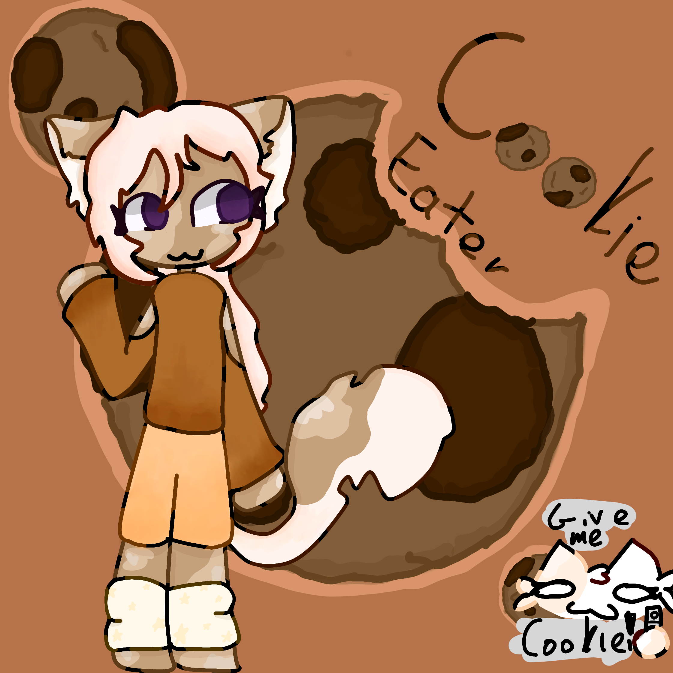 Cookie Eater as human - ibisPaint
