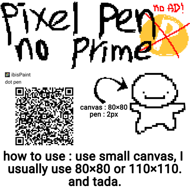no prime, no ad - dot pen - ibisPaint