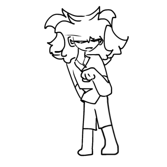 “Wait!” quick animation - ibisPaint