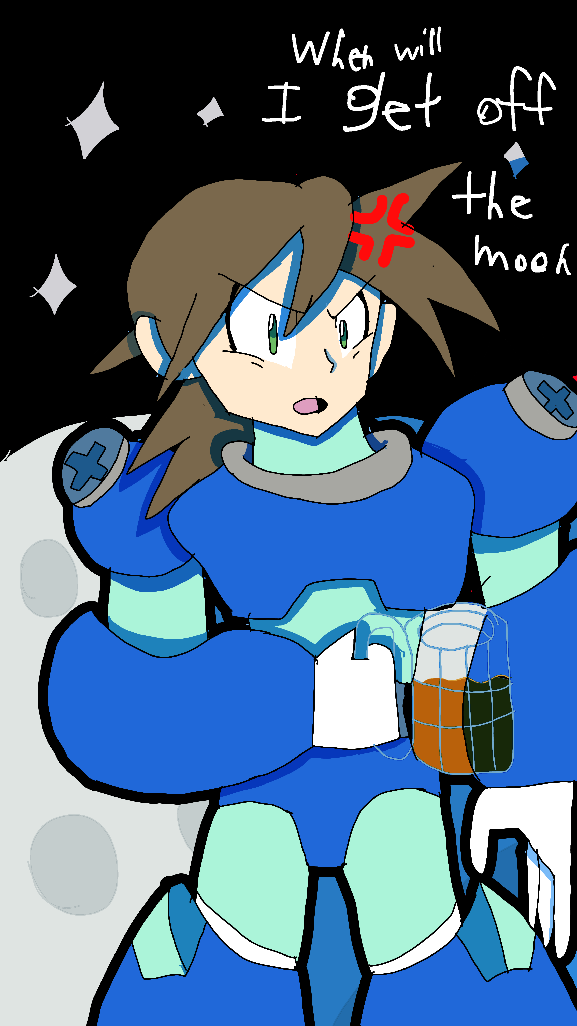 Megaman volnutt wants off the moon - ibisPaint