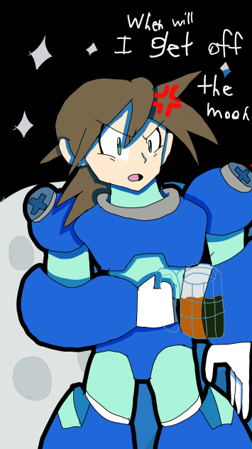 Megaman volnutt wants off the moon - ibisPaint