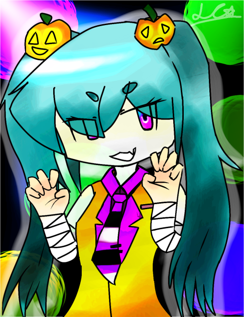 Spooky Miku! - ibisPaint