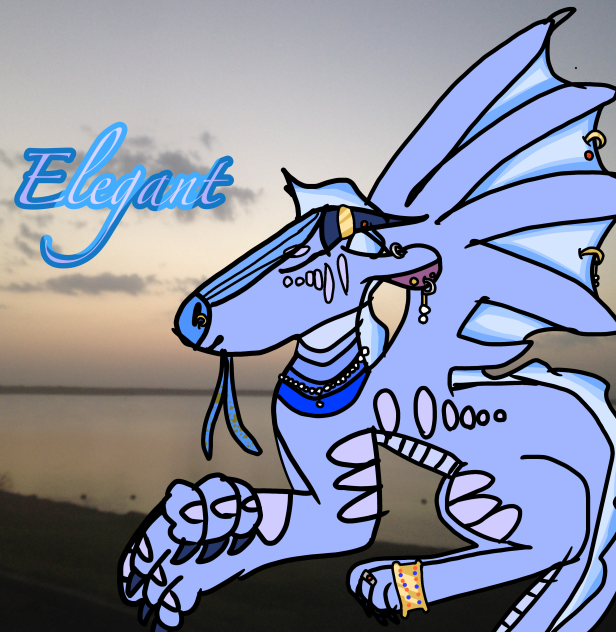 Elegant my wof dragon-sona - ibisPaint