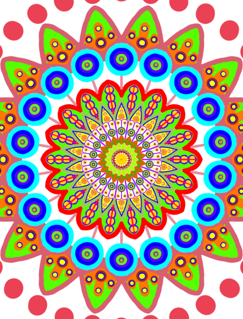 colorful mandala - ibisPaint