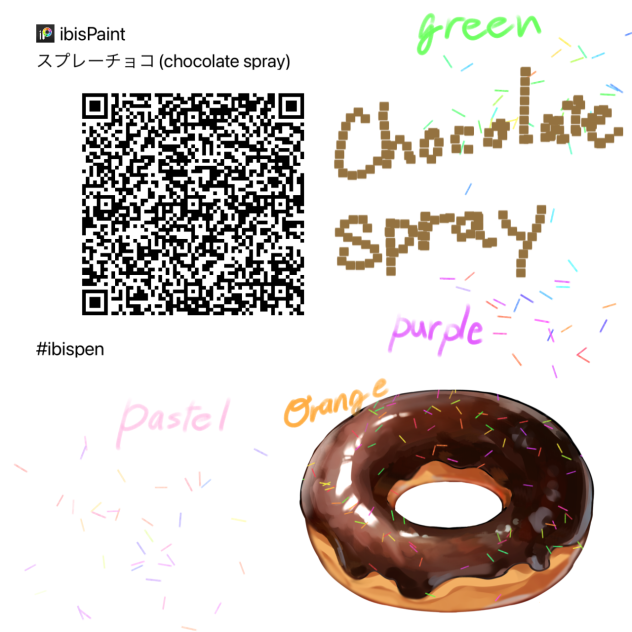 chocolate spray スプレーチョコ - ibisPaint