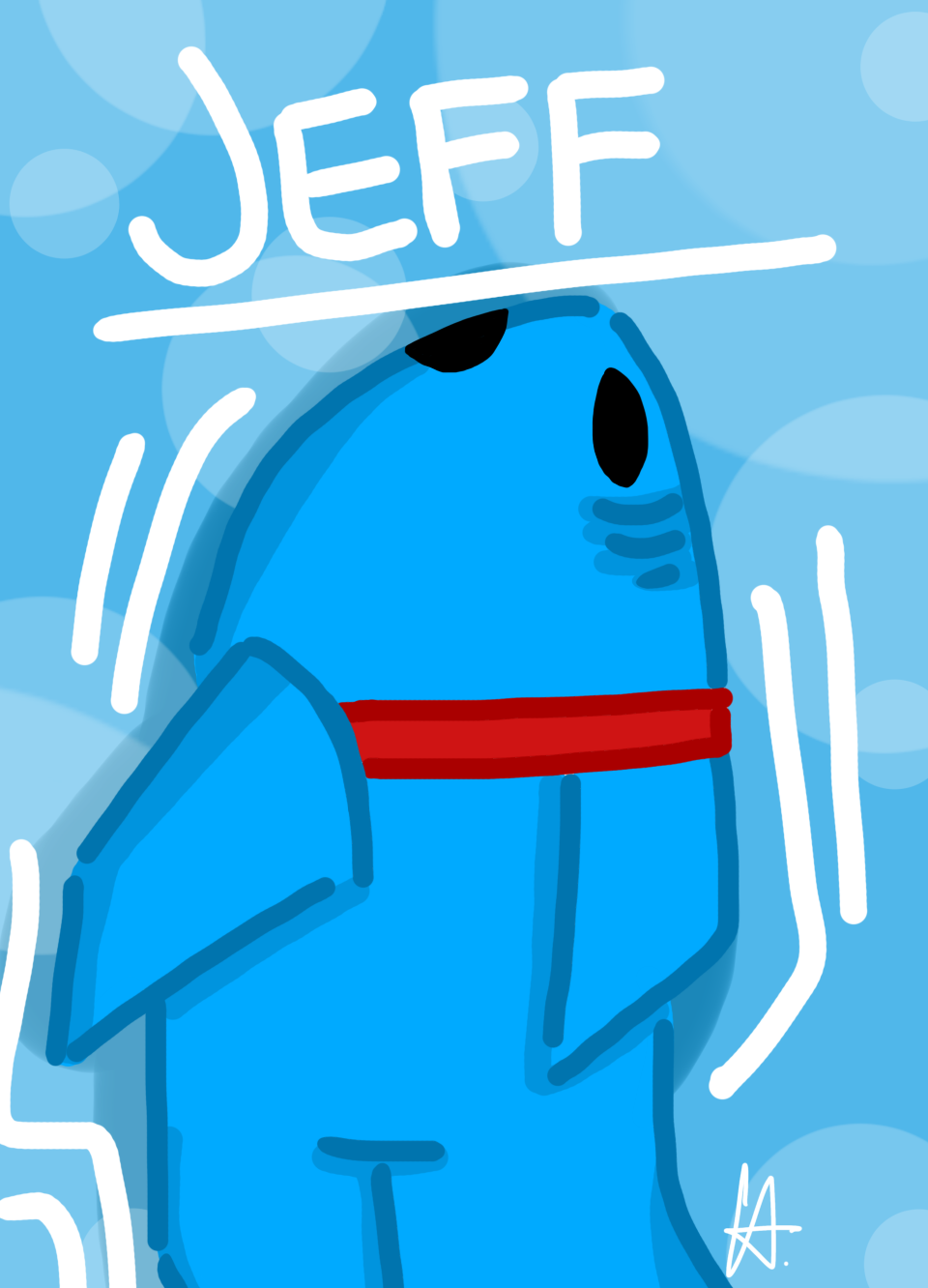 Jeff the shark cuz my friend forced me - ibisPaint