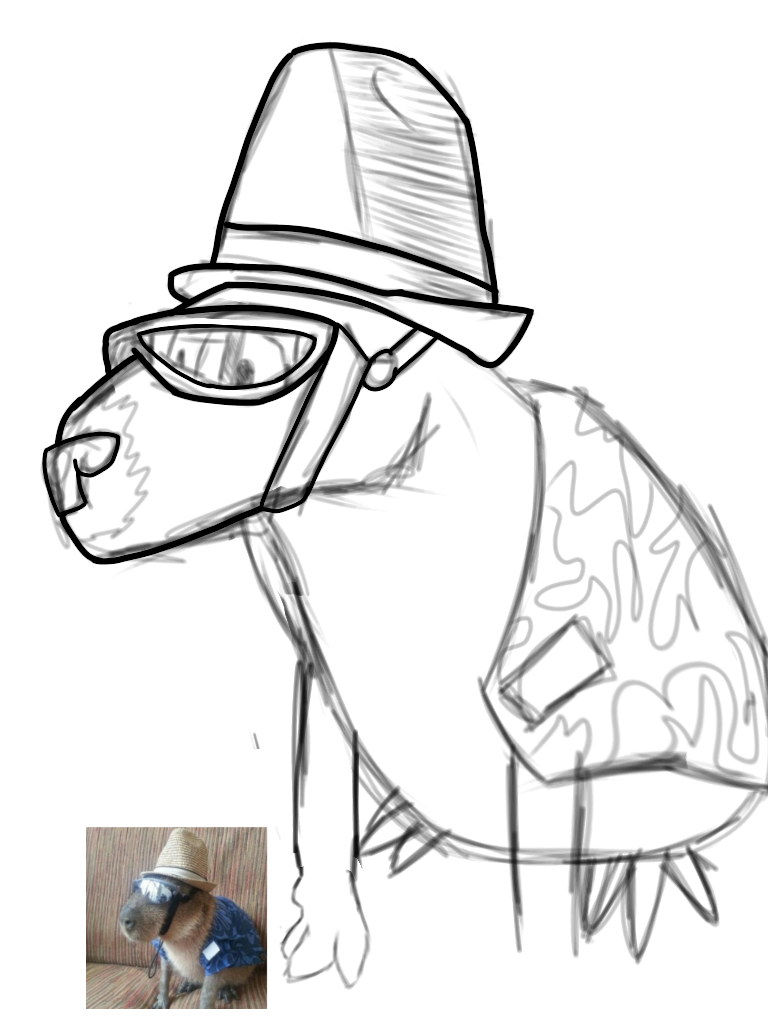 Paul the Capybara - ibisPaint