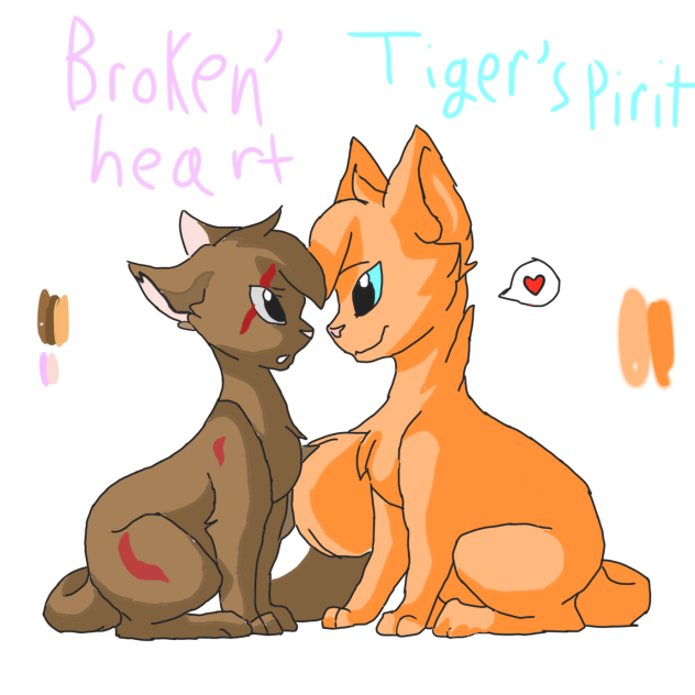 Broken Heart and Tiger Stripe - ibisPaint