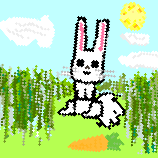 Pixel bunny - ibisPaint