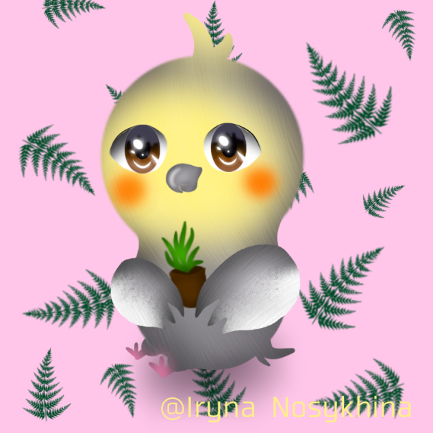 Kawaii parrot - ibisPaint
