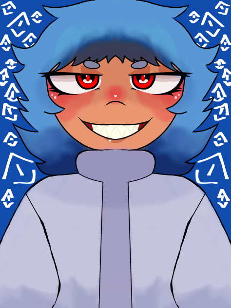 rojo y azul - ibisPaint