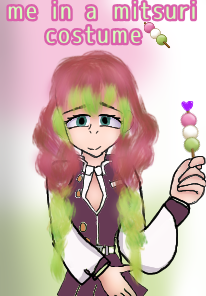 me in hatsune miku cosplay. - ibisPaint