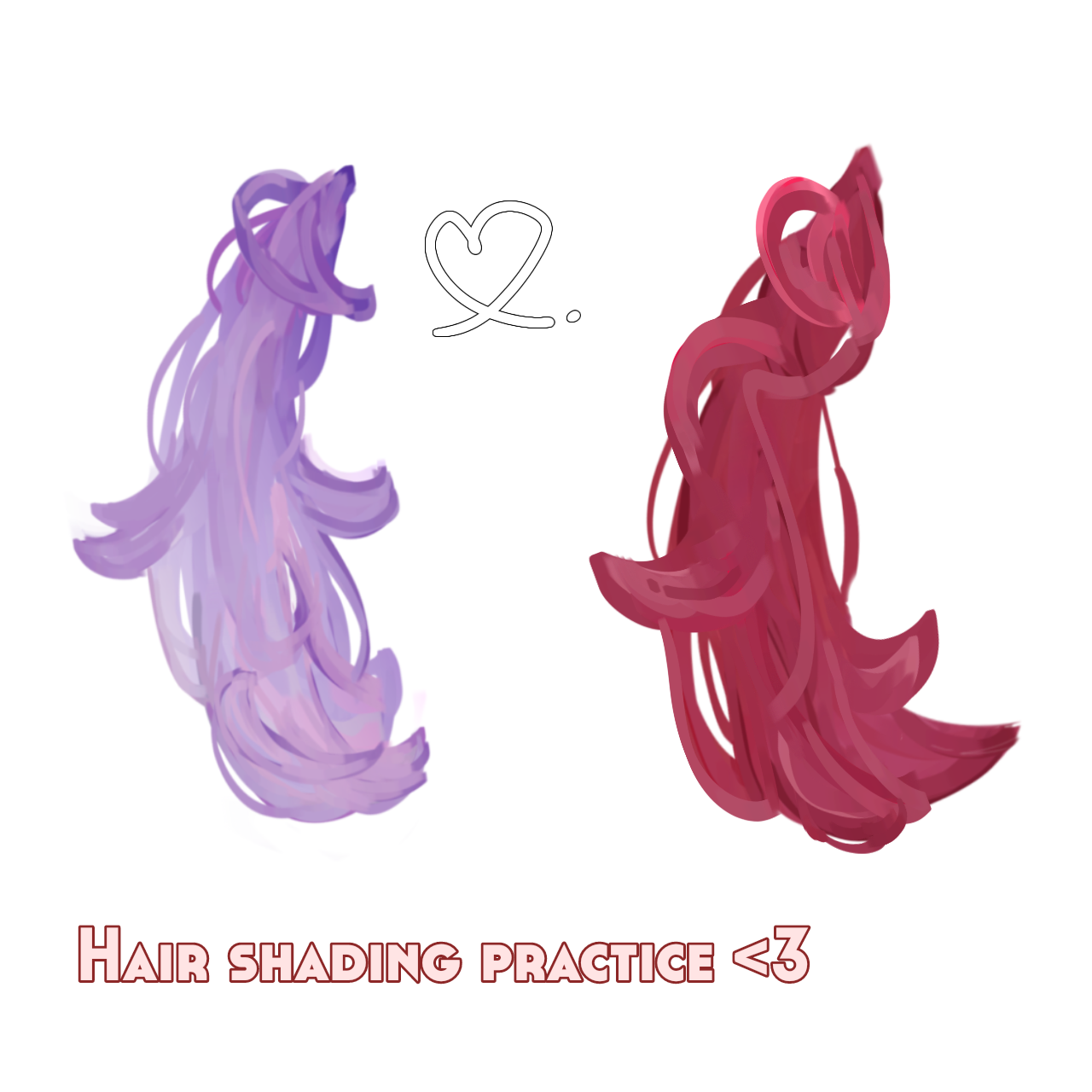 Hair shading practice - ibisPaint