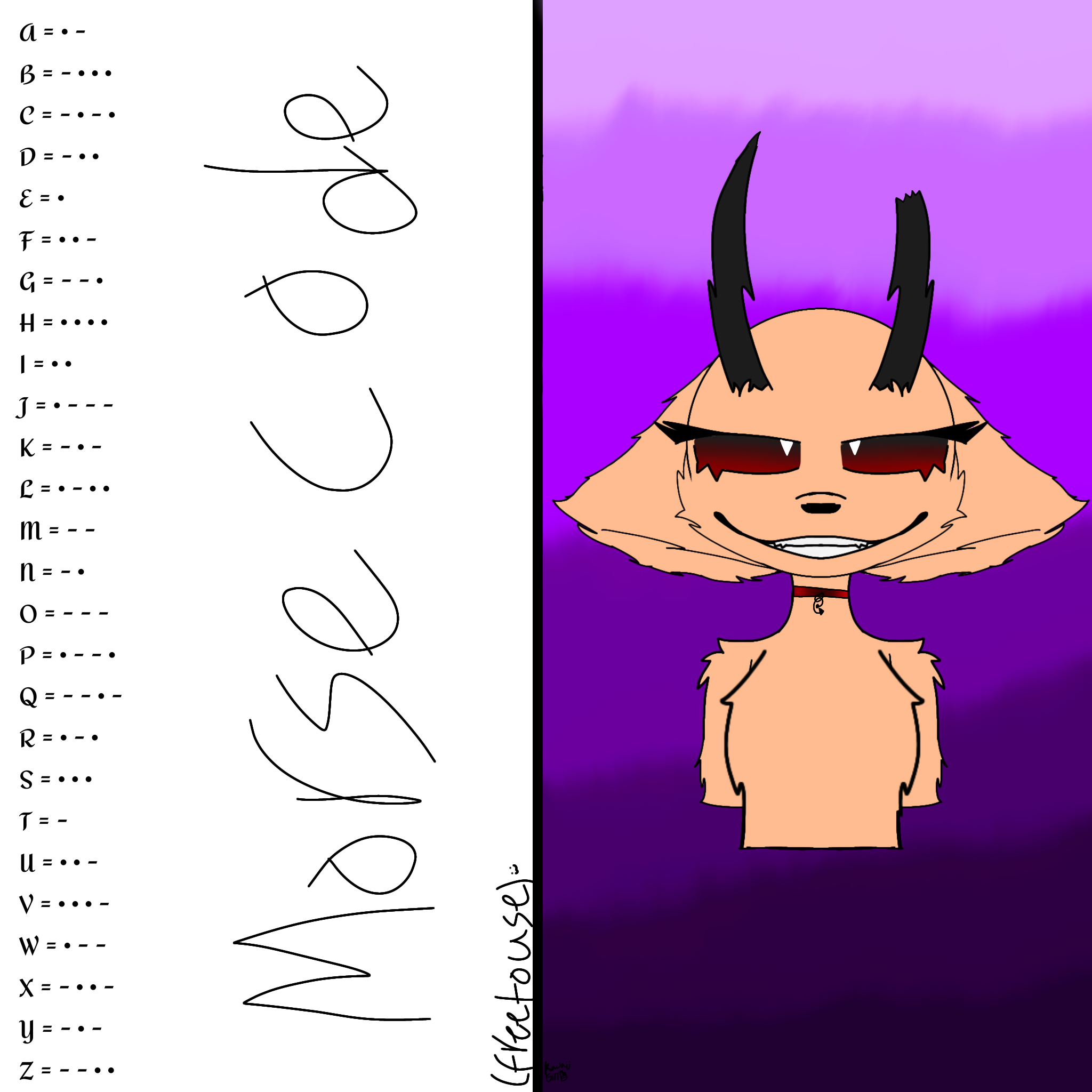 Morse Code + My GOBB OC - ibisPaint