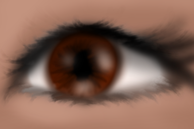 Hyper-realistic brown eye - ibisPaint