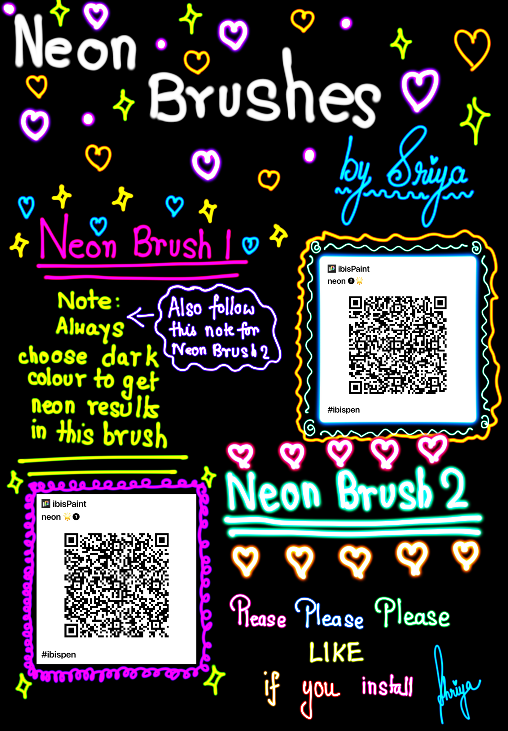 Neon Brushes!🌟🤩 - ibisPaint