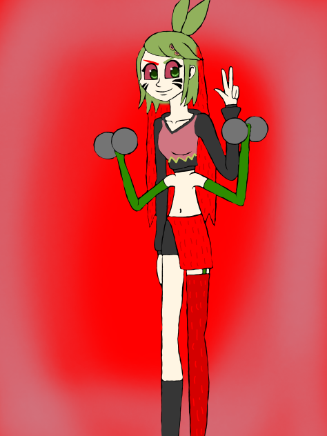Strawmelon (Strawie and Melony Fusion) - ibisPaint