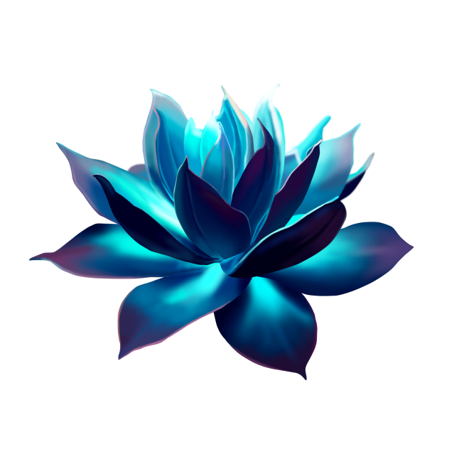 blue flower - ibisPaint