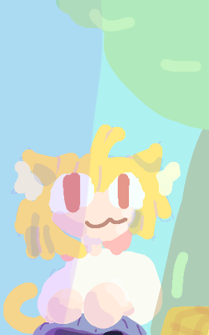 A Painting of Neco Arc at a Picnic - ibisPaint