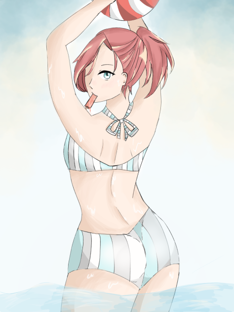 Cloudy Beach - ibisPaint